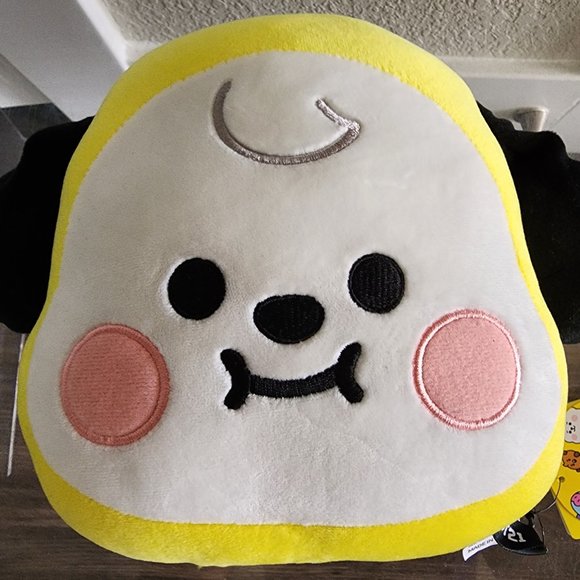 Other | Nwt Bt21 Line Friends X Bts Chimmy Face Cushion | Poshmark